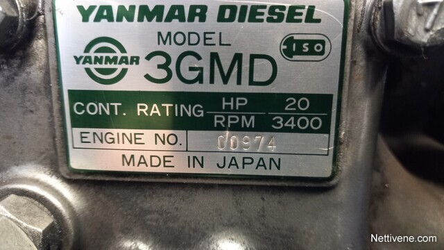 Yanmar 3GMD Engine 1982 Vihti - Nettivene