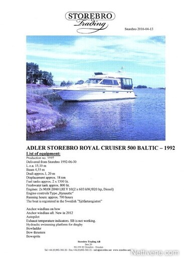 Storebro 500 SSV10 Moottorivene 1992 Naantali - Nettivene