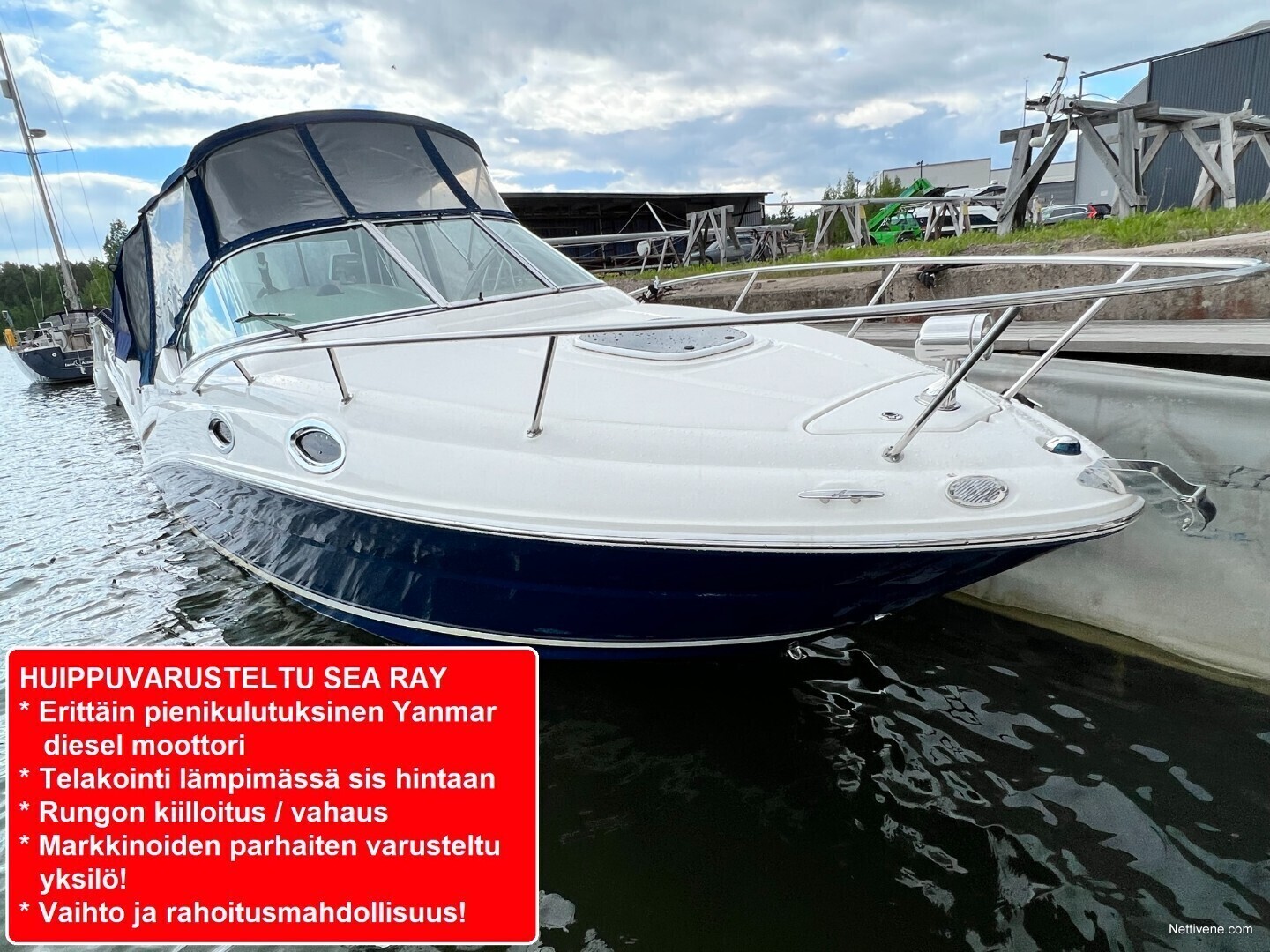 Sea Ray 240 DA DIESEL Vaihto ja rahoit Motor boat 2008 Loviisa - Nettivene
