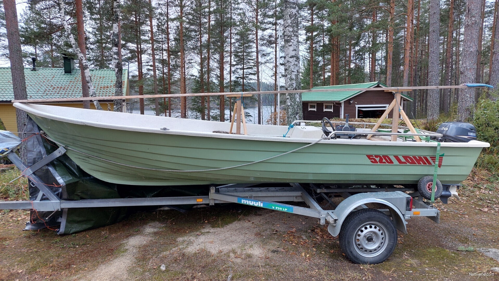 Lohi Lohi 520 ja Muuli 750 Traileri Moottorivene 2008 Puumala - Nettivene