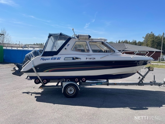 Flipper 630 OC/muuli traileri Moottorivene 2003 Naantali - Nettivene