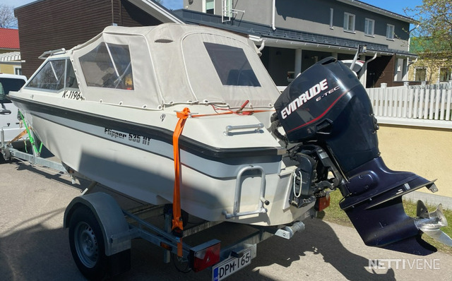 Flipper 535 HT Evinrude 90 E-Tec Moottorivene 1991 Oulu - Nettivene