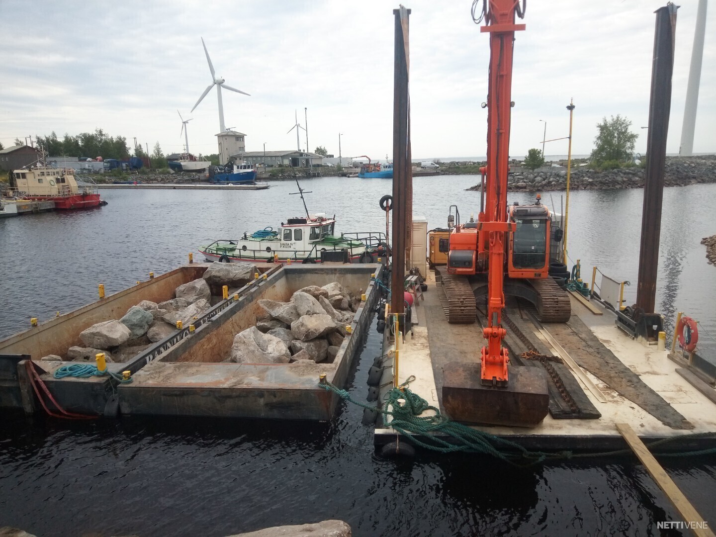 Teräsvene Hinaaja.työlautta.proomu Workboat Raahe - Nettivene