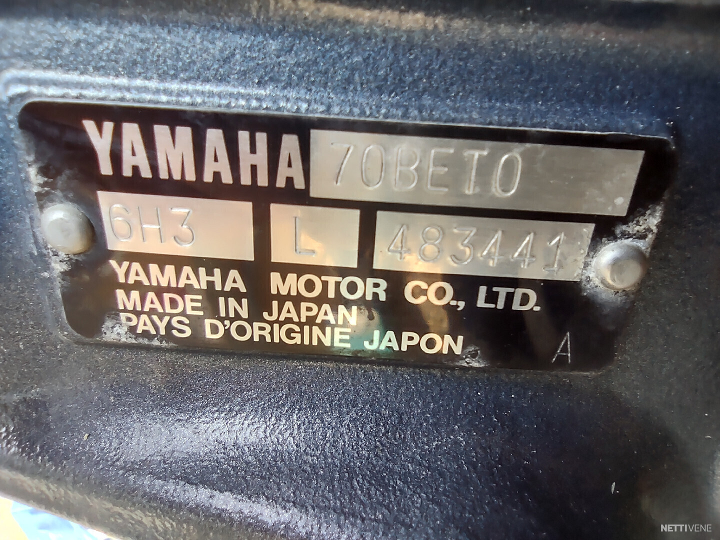 Yamaha 70 BETO Moottori 1993 Alajärvi - Nettivene