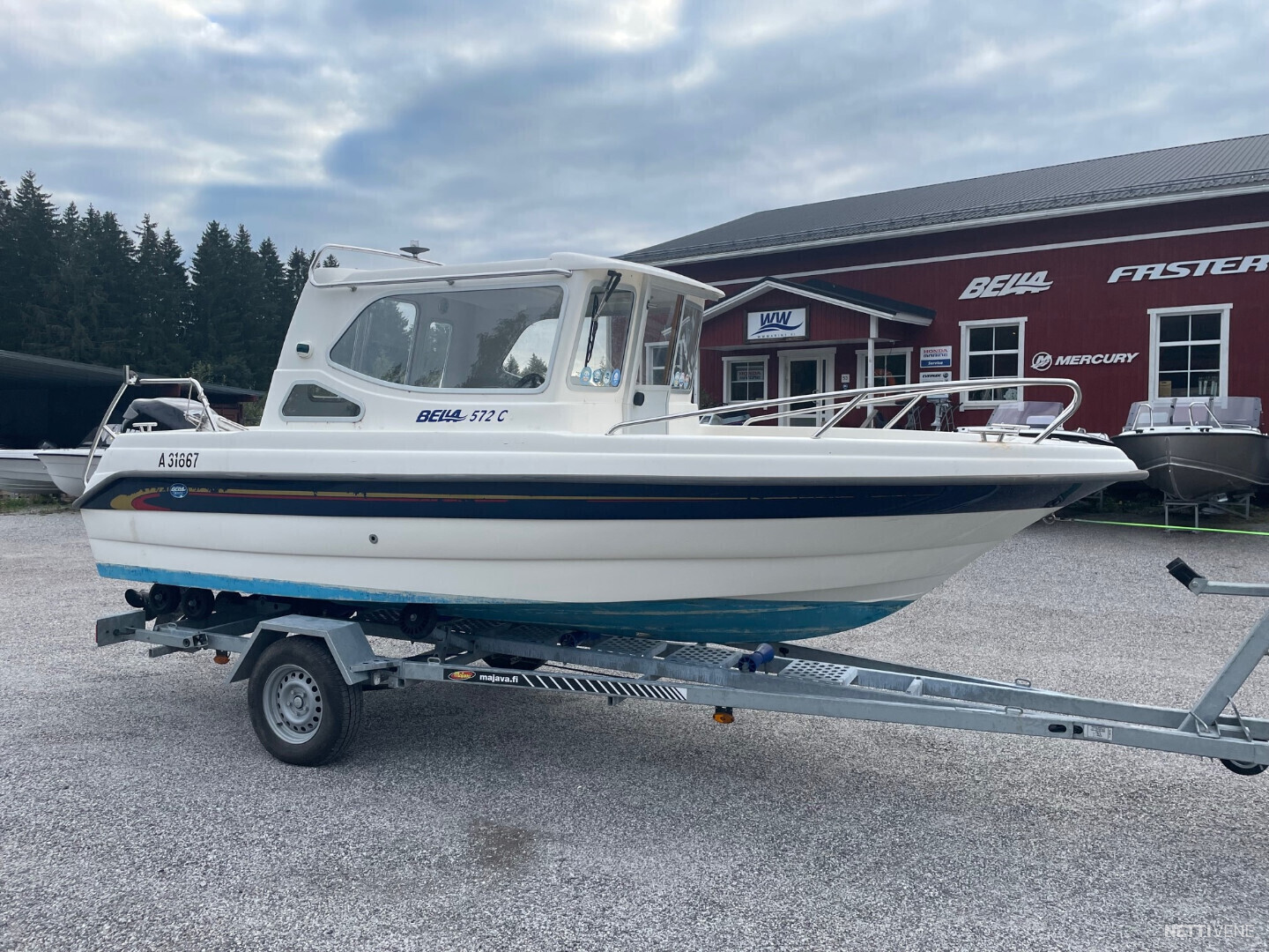 Bella 572C + Mercury 75 Optimax 170h Moottorivene 2005 Sipoo - Nettivene