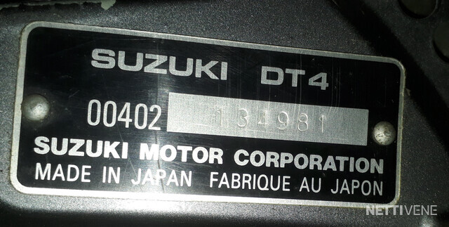 Suzuki DT4 00402 134981 Moottori Rantasalmi - Nettivene