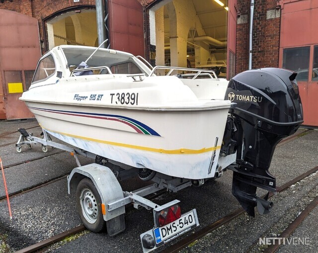 Flipper 515 HT -VAIN 40 ajotuntia- Moottorivene 1999 Turku - Nettivene